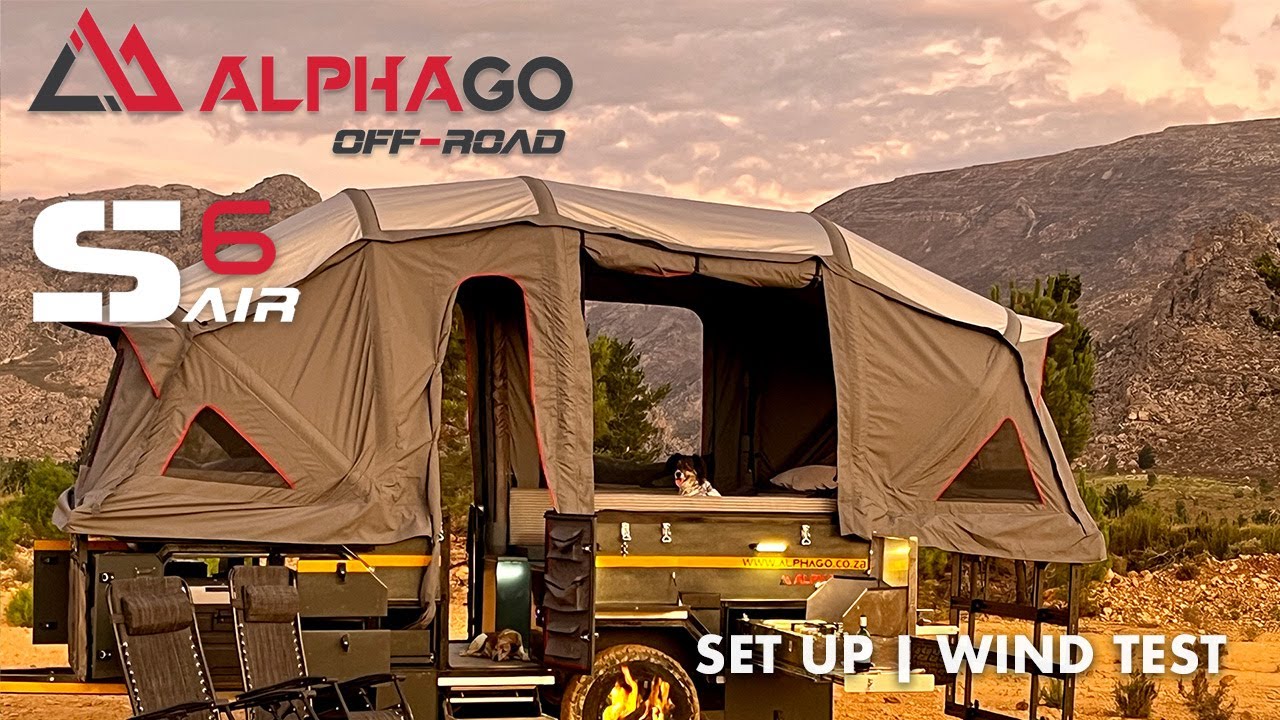 AlphaGo Camper S6 V3 Air Tent Set Up & Extreme Wind Test - YouTube