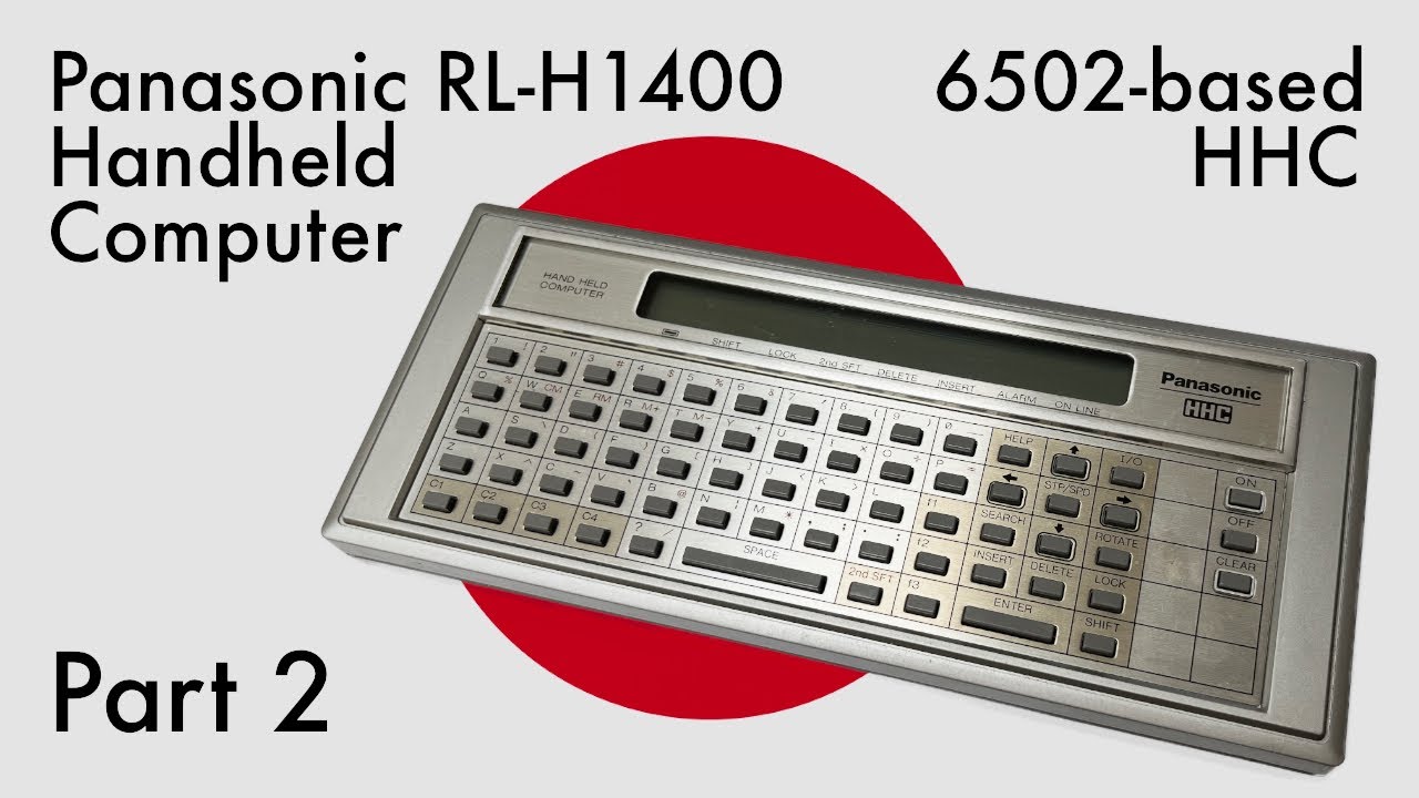 🇯🇵 Panasonic RL-H1400 Handheld Computer: Part 2 [TCE #0463] - YouTube