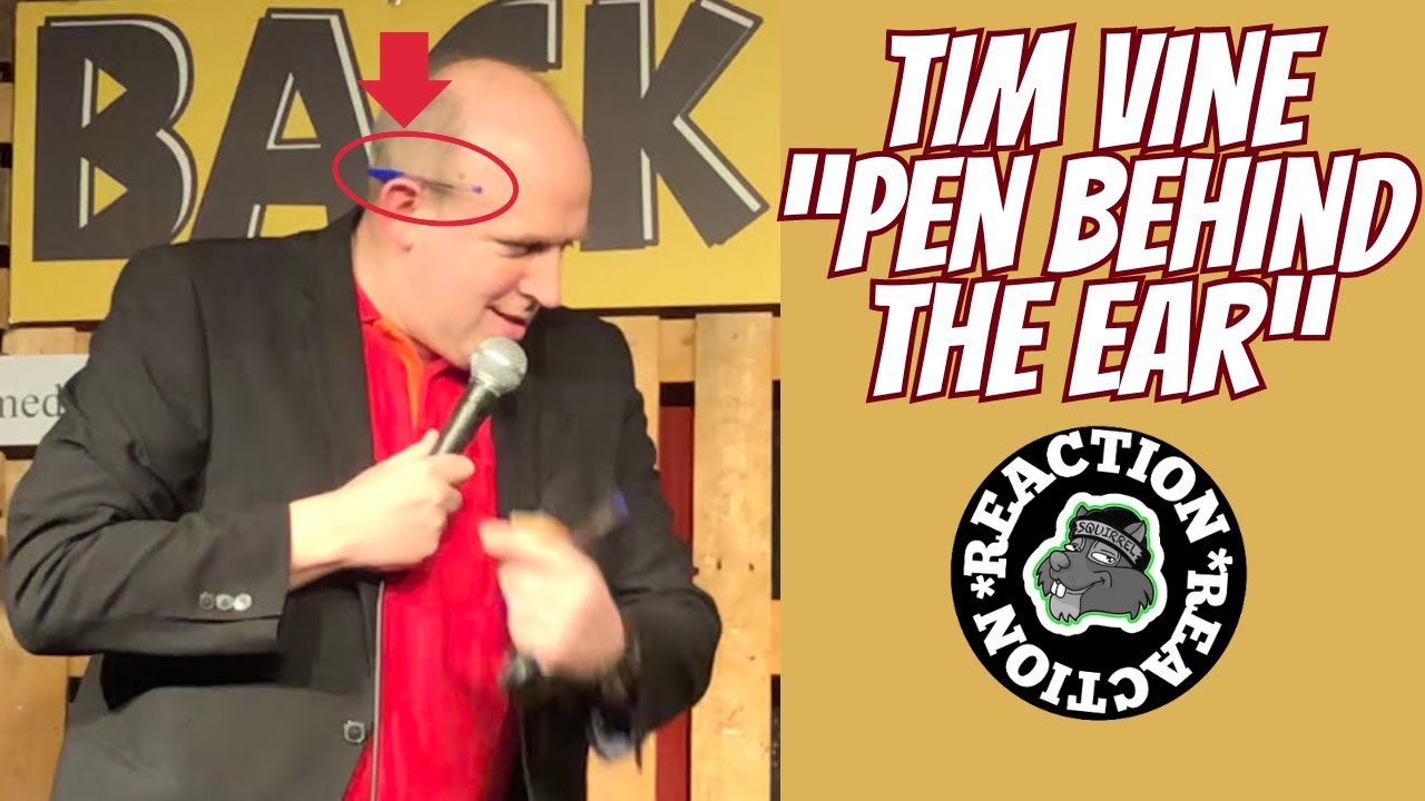 American Reacts to Tim Vine - Pen behind the ear... - YouTube
