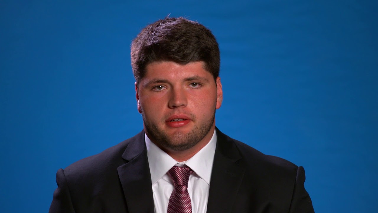 SEMO Offensive Tackle Drew Forbes 2018 OVC Media Day - YouTube