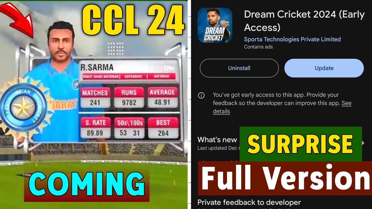 Dream Cricket 2024 New Update | Real Cricket 24 Download | Dream ...