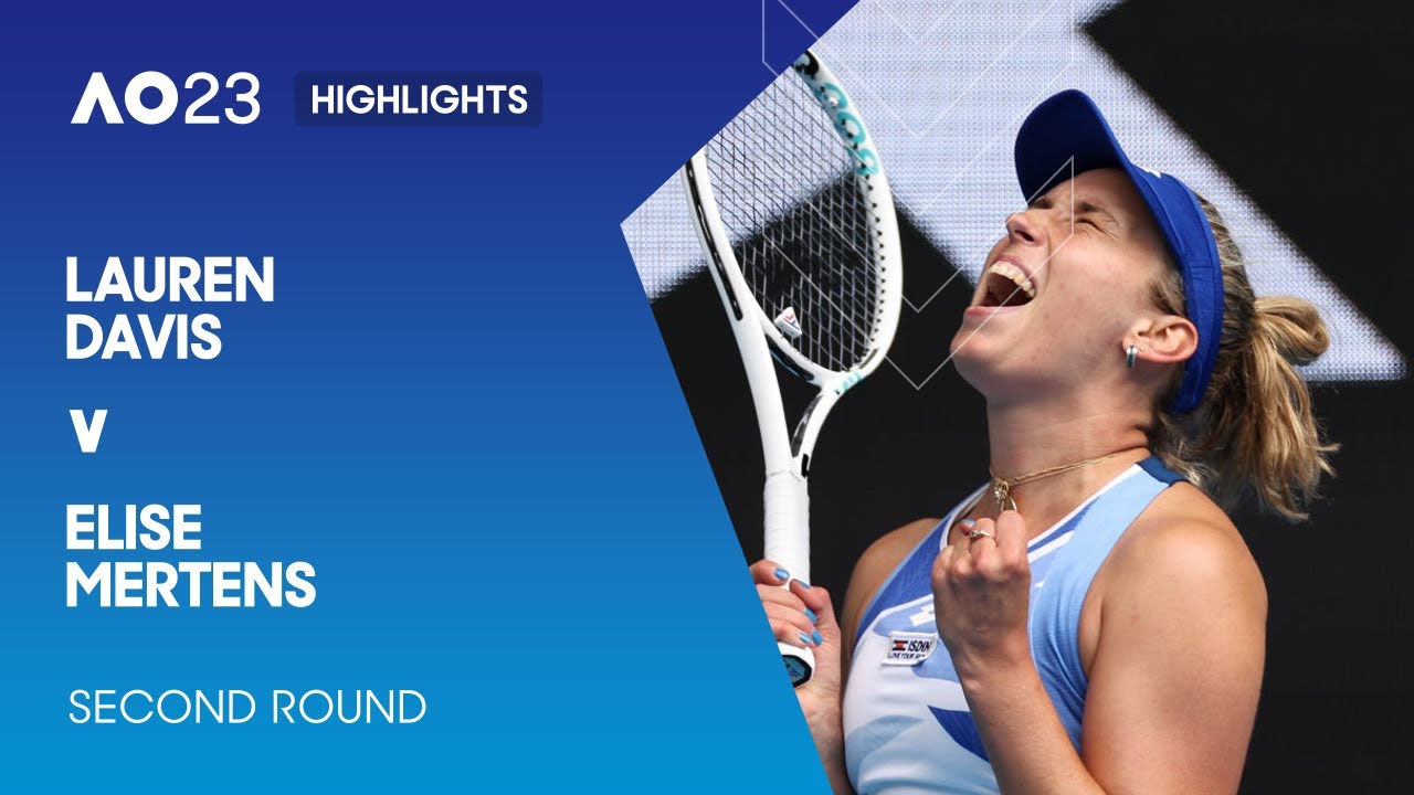 Lauren Davis v Elise Mertens Highlights | Australian Open 2023 Second ...