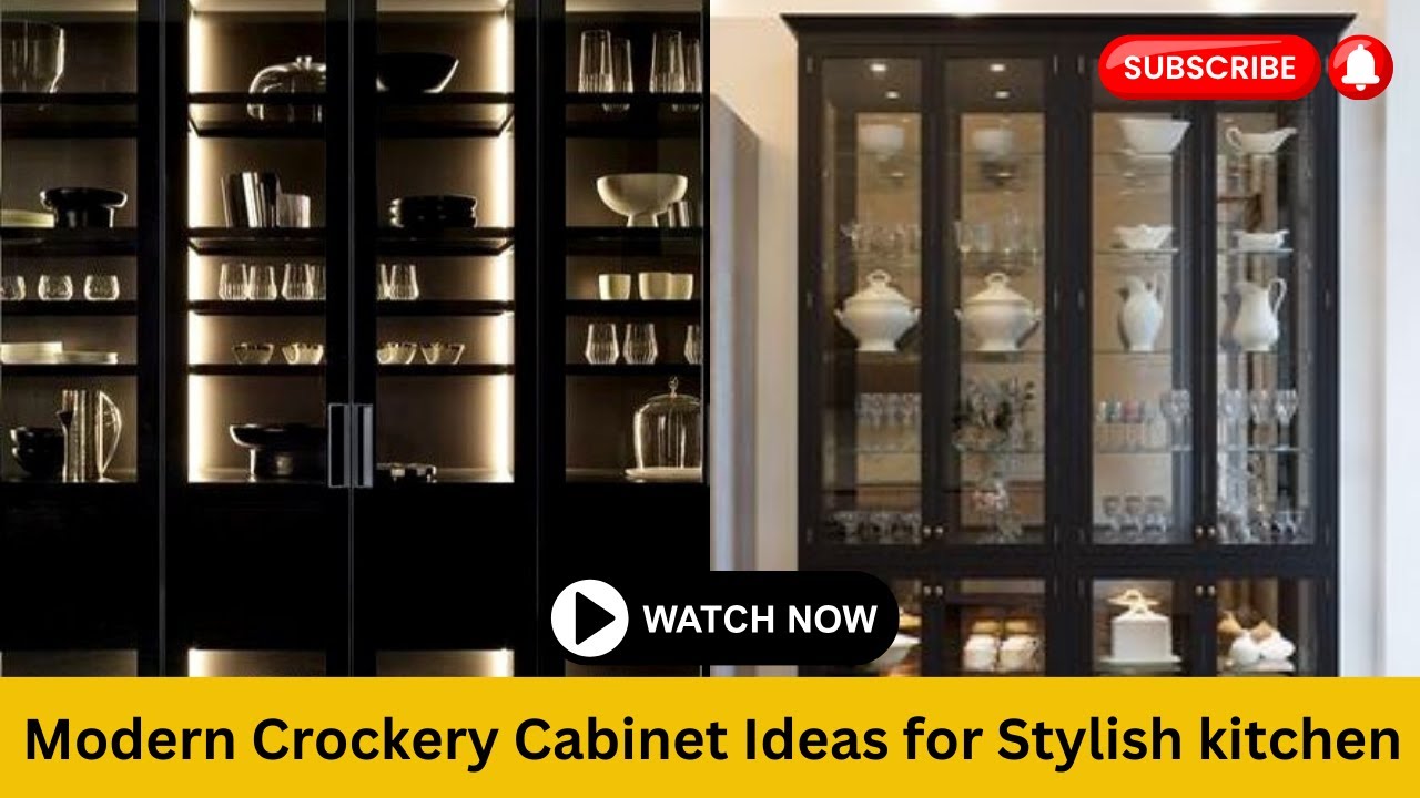 Modern Crockery Cabinet Ideas for Stylish kitchen | Smart Kitchen ...