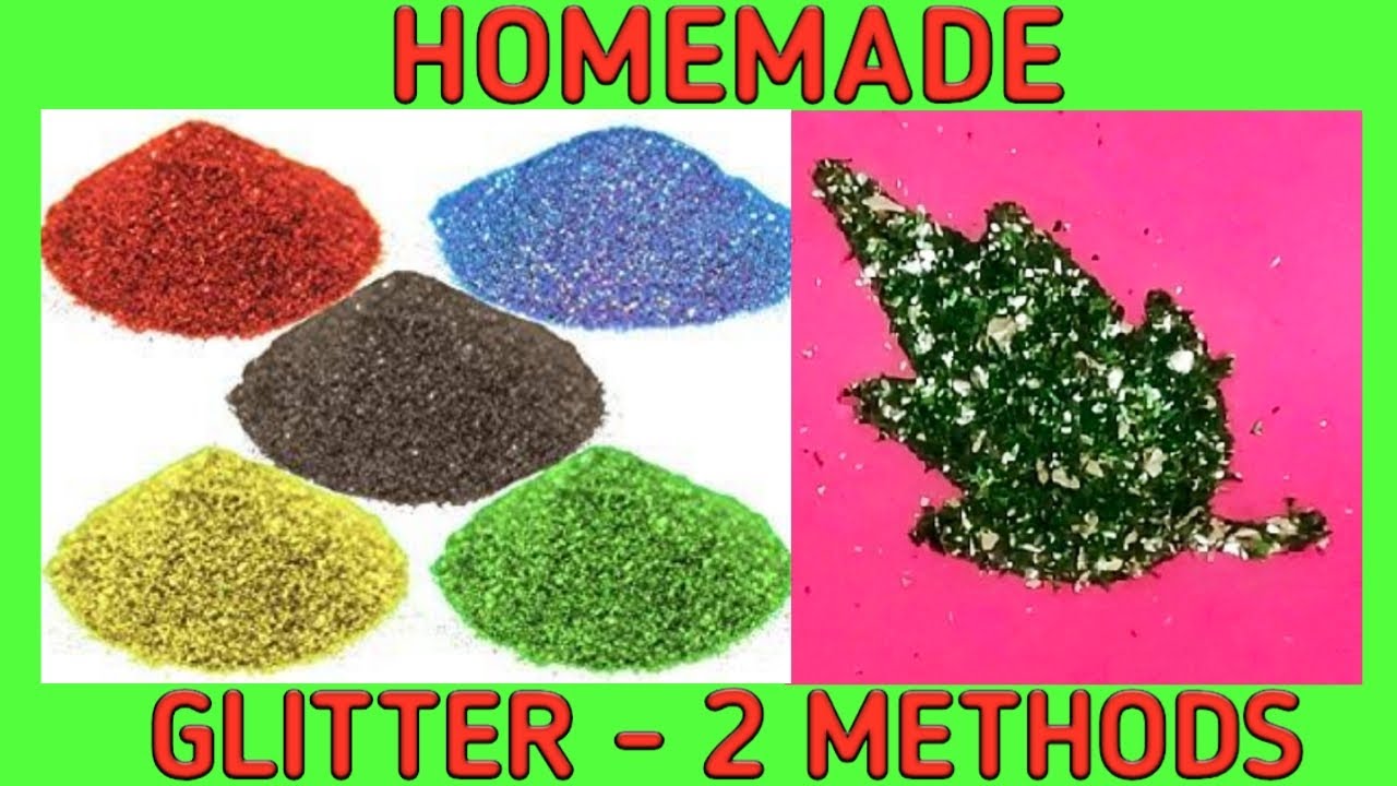 Easy homemade glitter|how to make glitter at home|diy homemade glitter ...