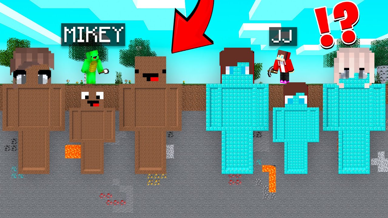 Mikey OBSIDIAN King vs JJ BEDROCK King Survival Battle in Minecraft ...