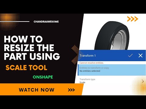 How to Resize the Parts using Scale Tool | Onshape | Design Tips - YouTube