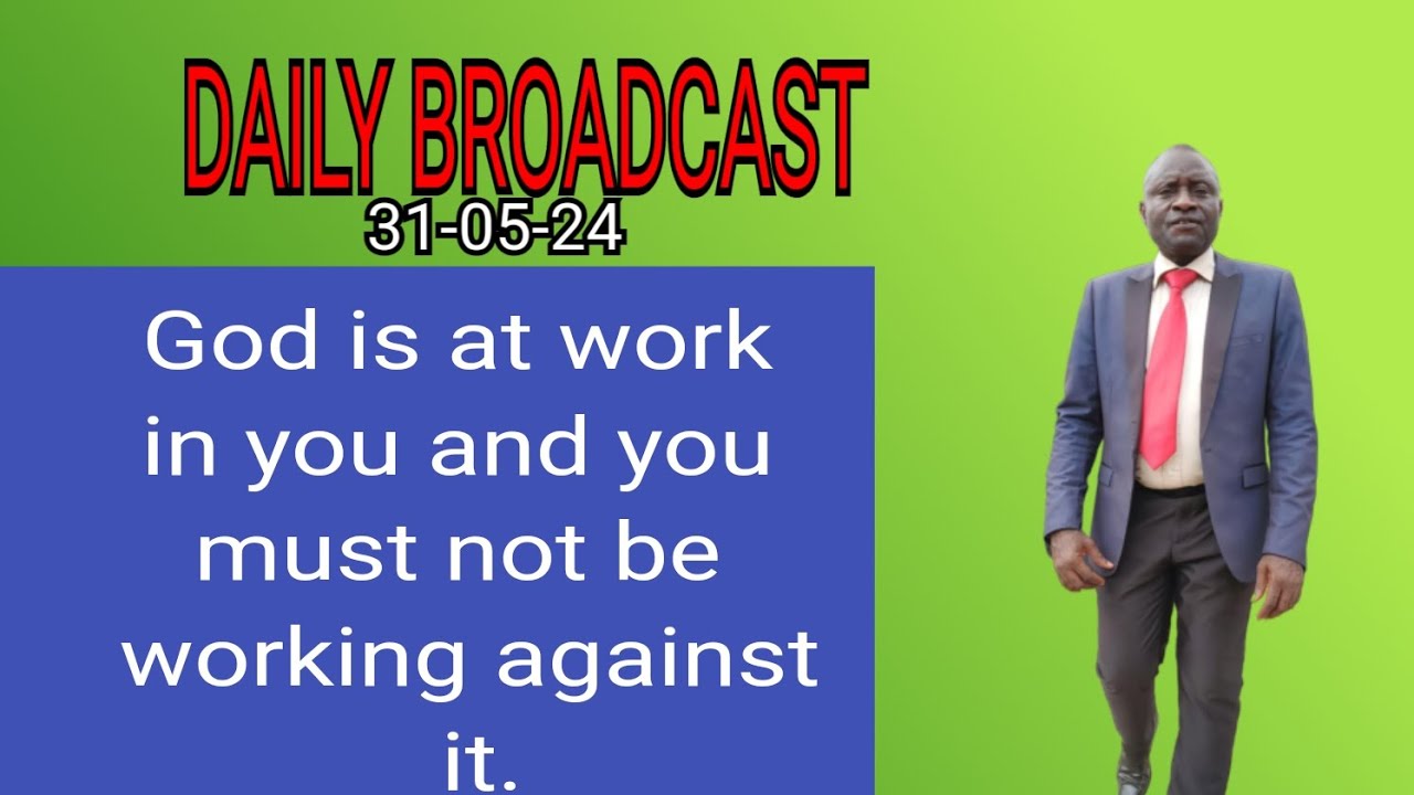 God is at work in you and you must not be working against it. - YouTube