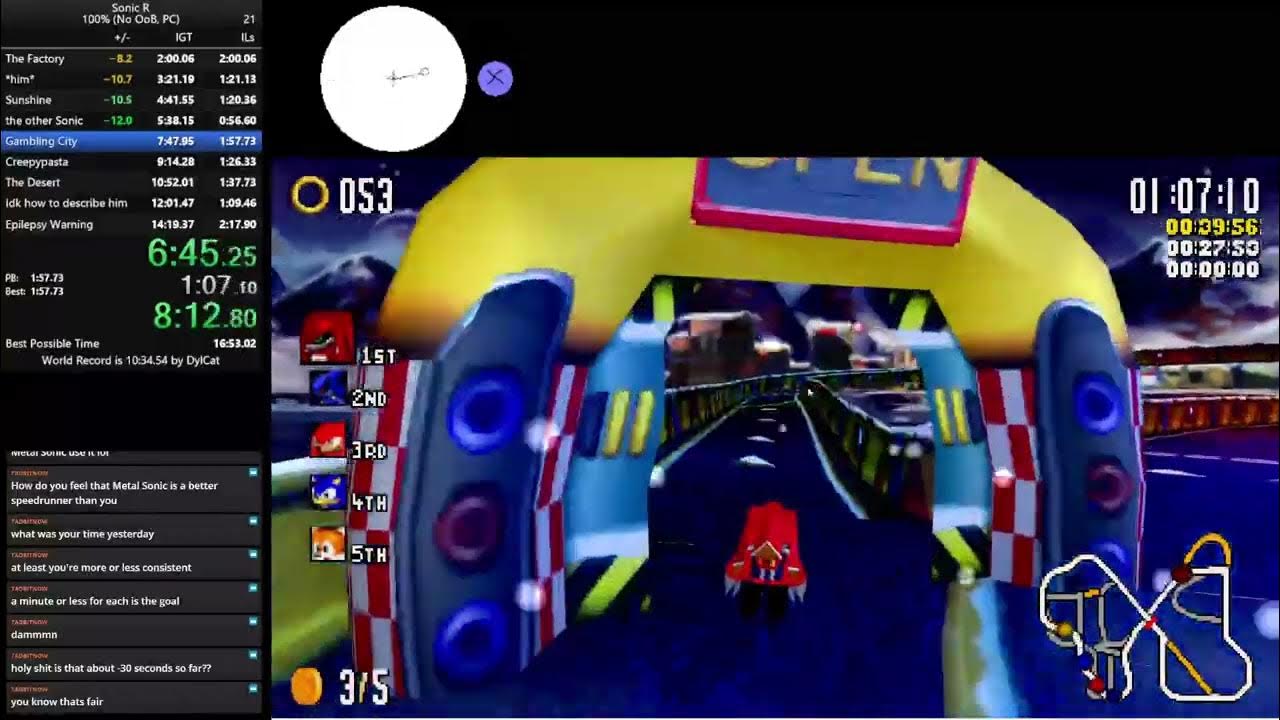 Sonic R Speedrun - 14:10.30 (100%, No OoB) - YouTube