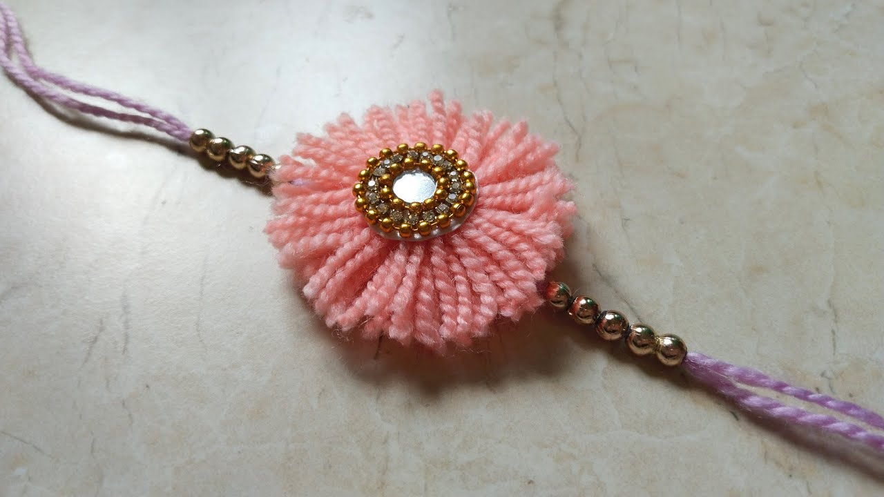 Woolen Rakhi Making At Home / How To Make Rakhi At Home / How To Make ...