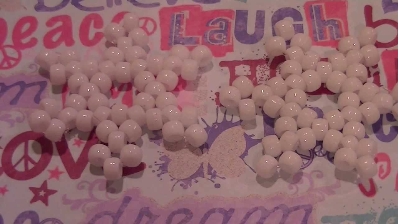 How to make kandi: snowflake - YouTube