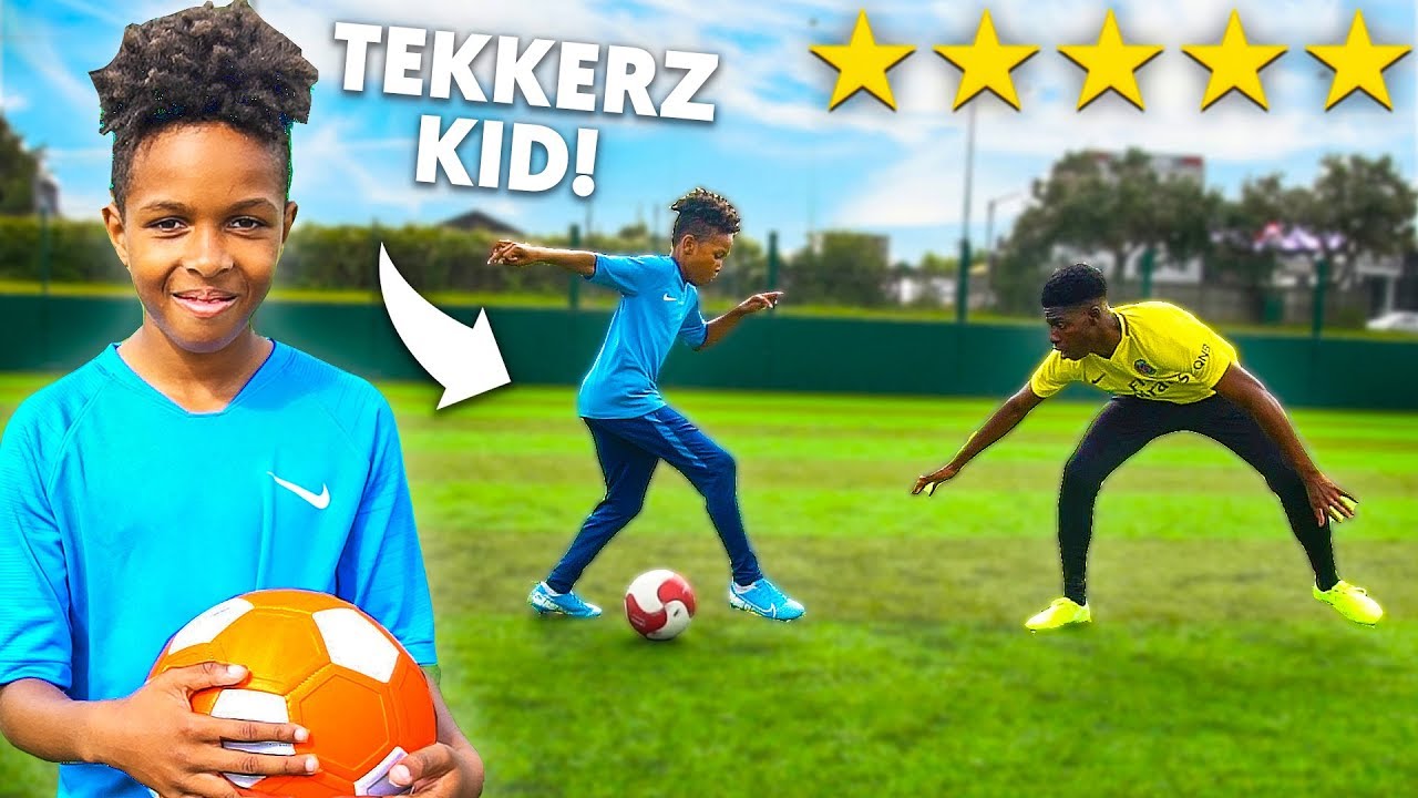TEKKERZ KID vs OVERPOWERED FOOTBALL.. CURVE Like MESSI, RONALDO ...