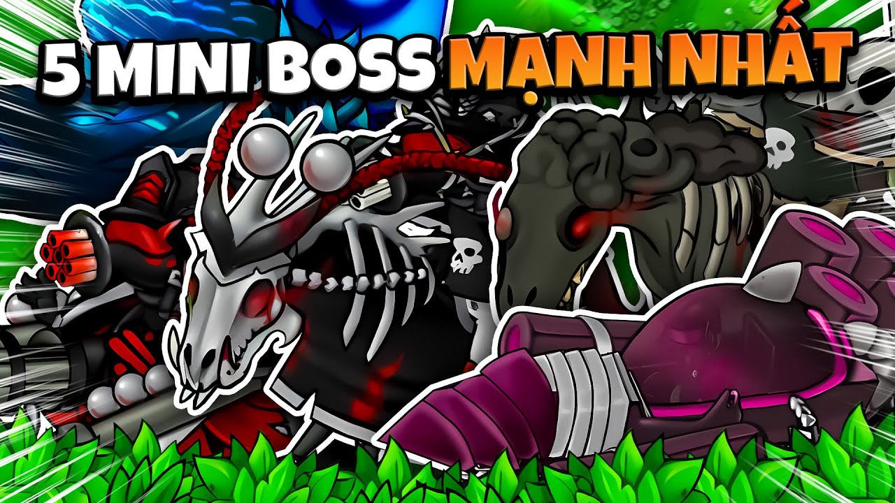 ĐỐI ĐẦU 5 MINI BOSS MẠNH NHẤT, XÓA SỔ MỌI PLANTS TỐI THƯỢNG PVZ FUSION ...