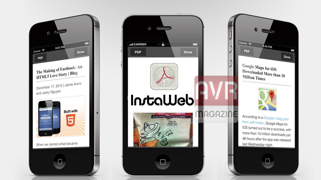 Instaweb Convertire pagine Web a Pdf - applicazione per iPhone e iPad ...
