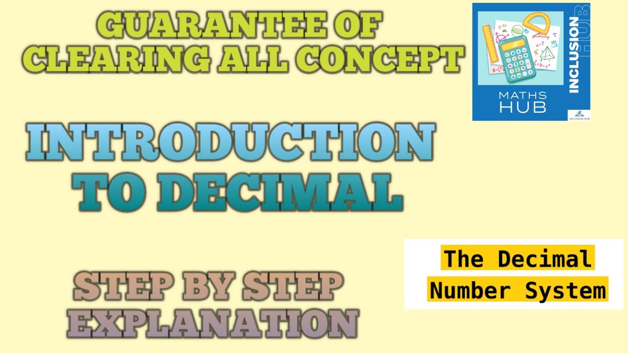 decimal number system। introduction of decimal। decimals। दशमलव ...