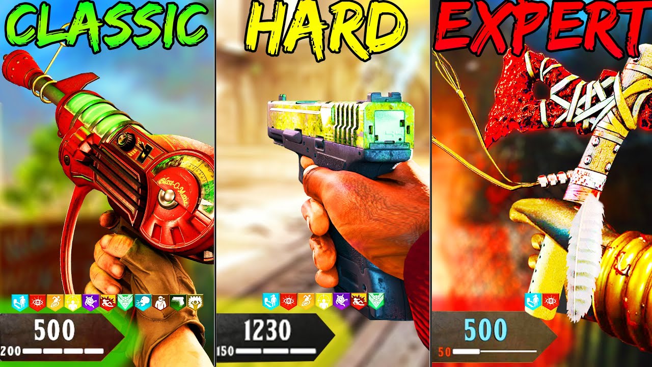 1 EASTER EGG on each ZOMBIES DIFFICULTY!! [Classic, Hardcore, Realistic ...