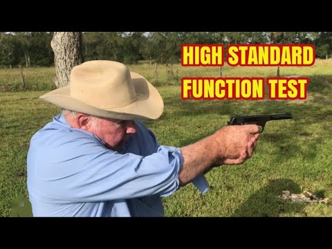 Hi-Standard 22LR Pistol Function Test & Shooting - YouTube