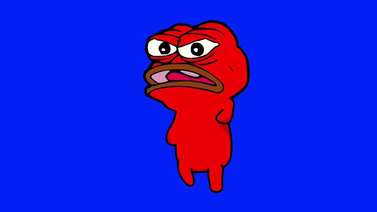 BLUE SCREEN ANGRY PEPE DANCING - YouTube