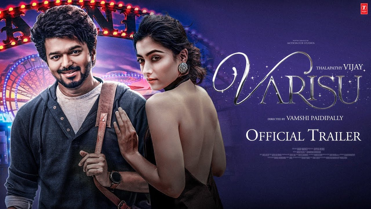 VARISU - Official Trailer (Hindi) | Vijay | Rashmika Mandanna | Vamsi ...