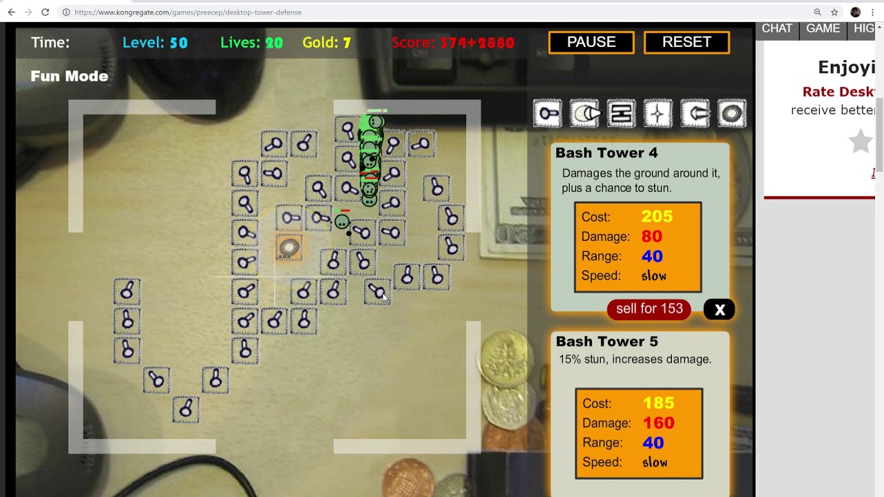 Desktop Tower Defense 1.21b Spawn Send lost 0 lives - YouTube
