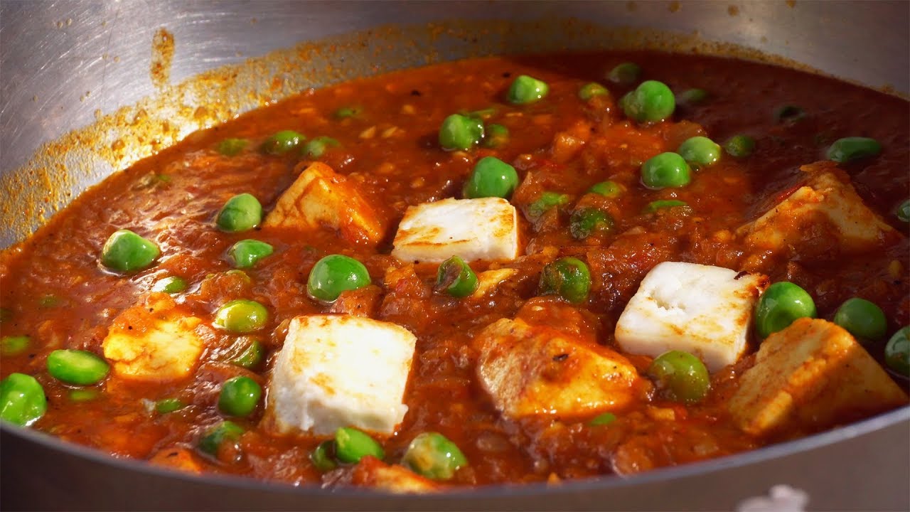 Best Matar Paneer and Soft Lachhedar Roti | Punjabi Coking - YouTube