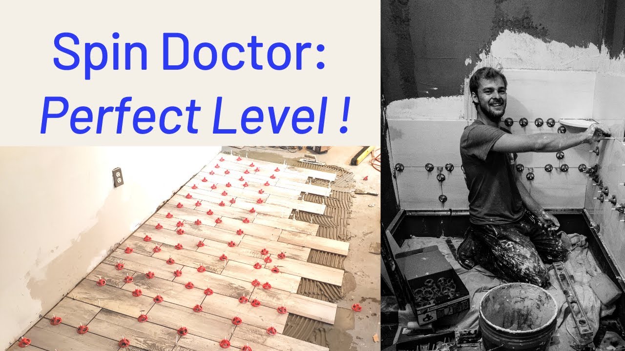 How to use spin doctor tile leveling system: No Lippage! - YouTube