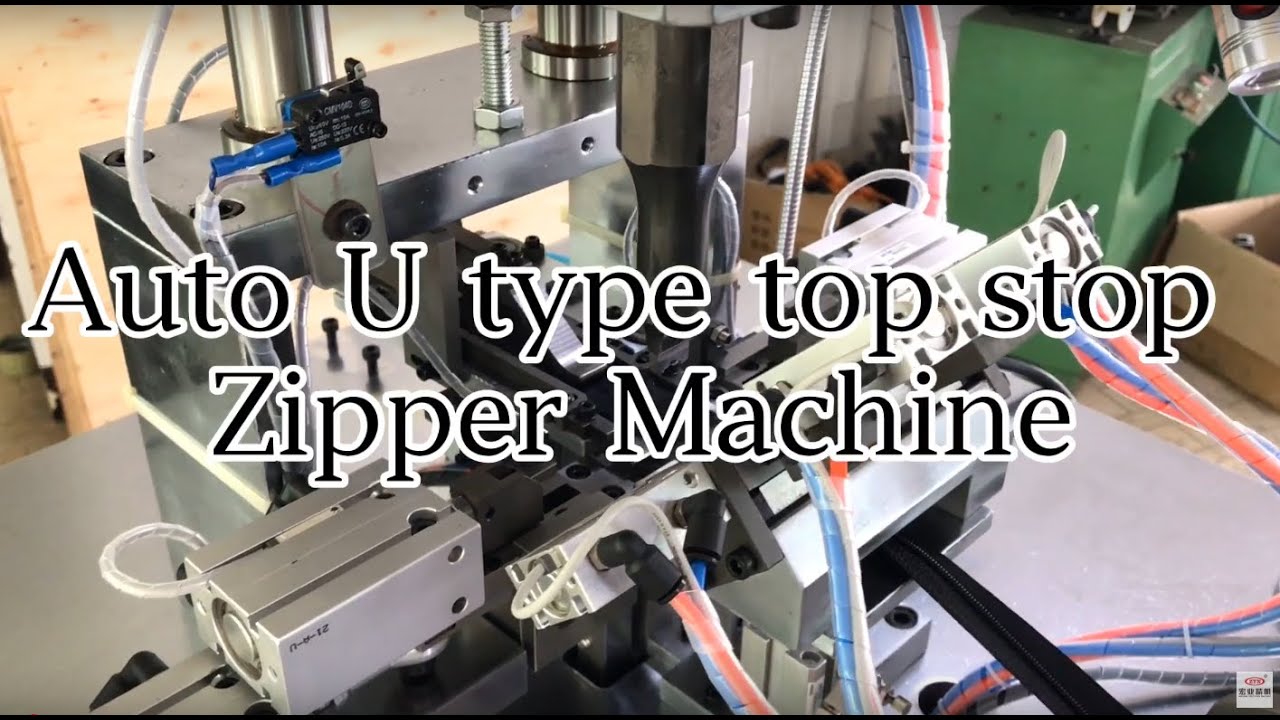 How to make nylon zipper U type top stop? This video will inform you ...
