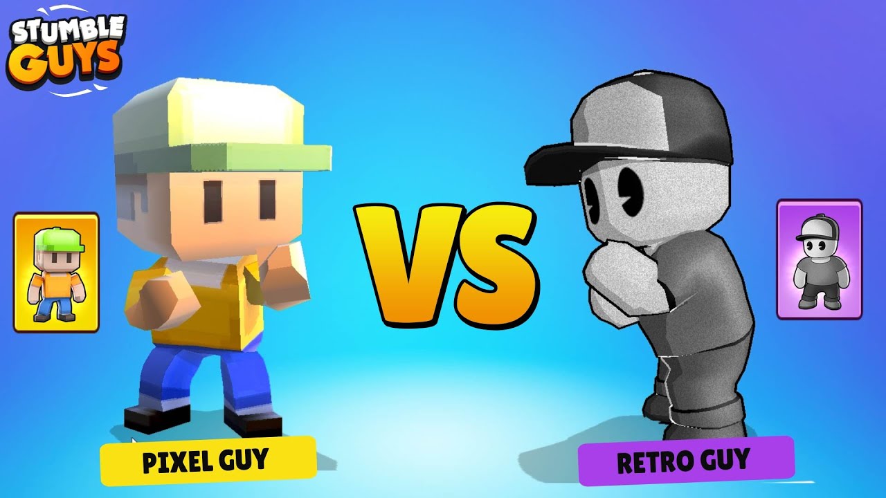 PIXEL GUY vs RETRO GUY | SKIN 0.44.1 | Stumble Guys Tournament - YouTube