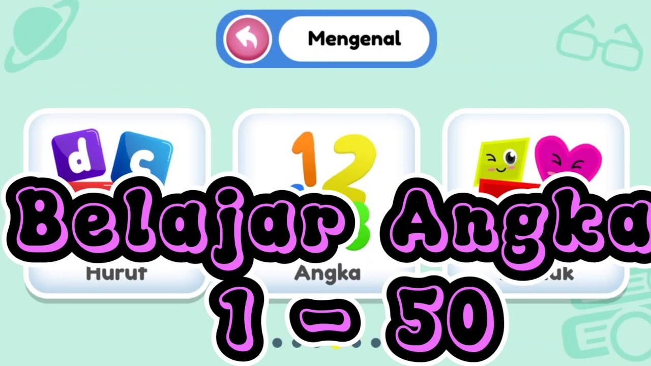 Belajar Angka 1-50 - YouTube