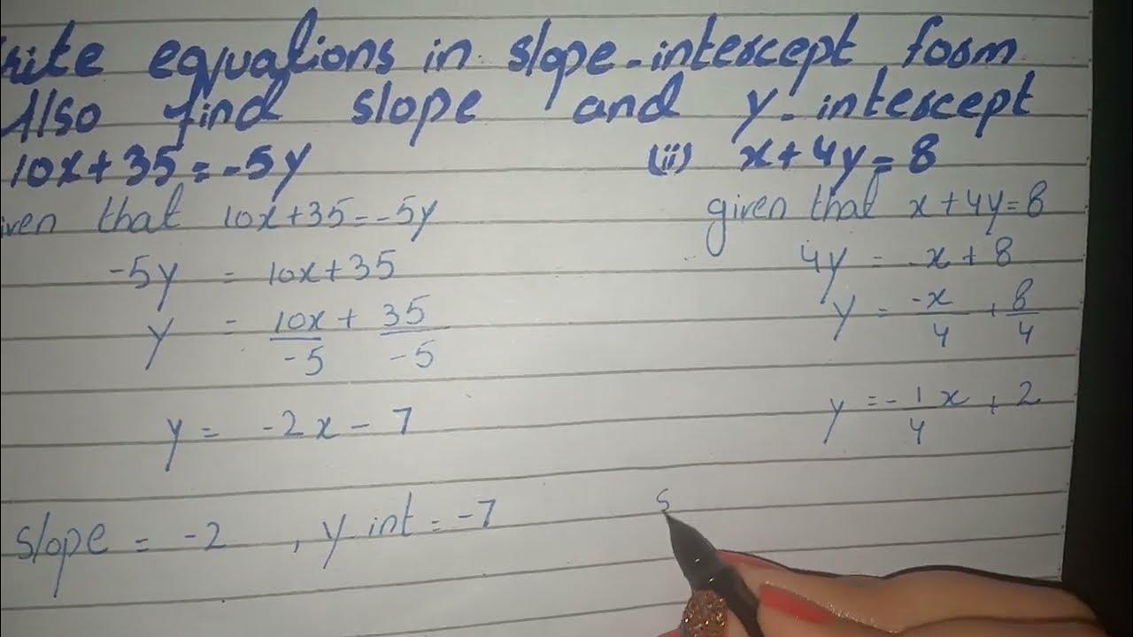 write-equations-in-slope-intercept-form-also-find-slope-and-y-intercept
