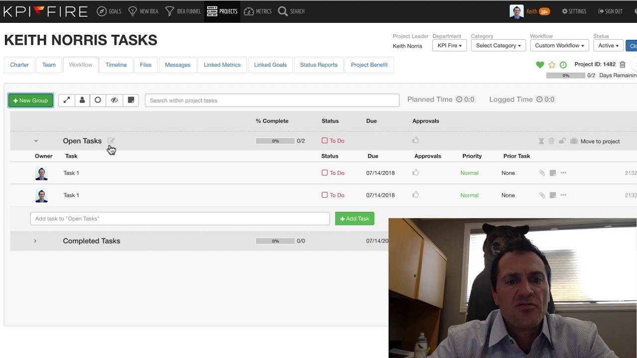 Use KPI Fire for managing Personal Tasks - YouTube