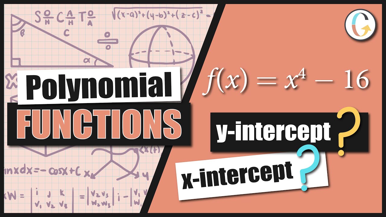 How To Find The Intercepts Of F x X 4 16 YouTube
