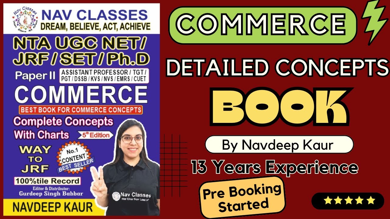 Best Book of Commerce | Detailed Concepts of All Units NTA UGC NET JRF ...