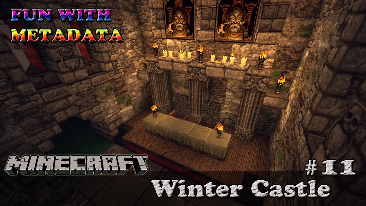 Minecraft: Winter Castle Build Tutorial part 11 - YouTube