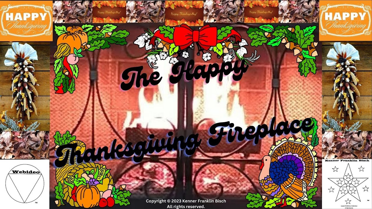 The Happy Thanksgiving Fireplace - YouTube