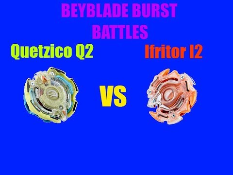 Quetzico Q2 vs Ifritor I2 beyblade burst battles - YouTube