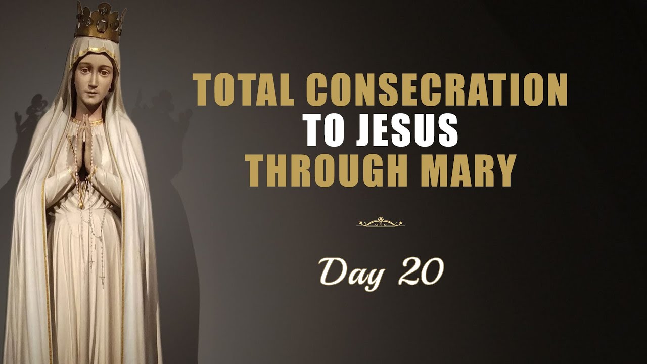 TOTAL CONSECRATION TO JESUS THROUGH MARY - DAY 20 - YouTube