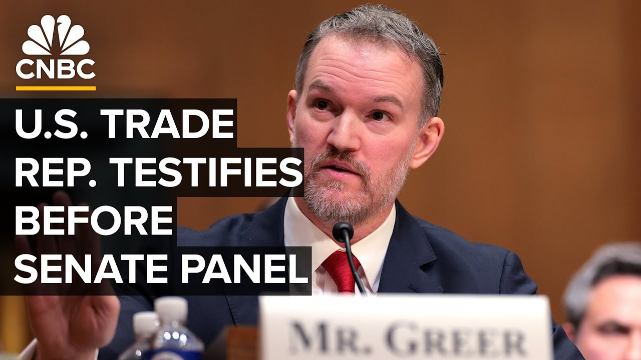 USTR Jamieson Greer testifies before Senate panel on Trump's trade ...