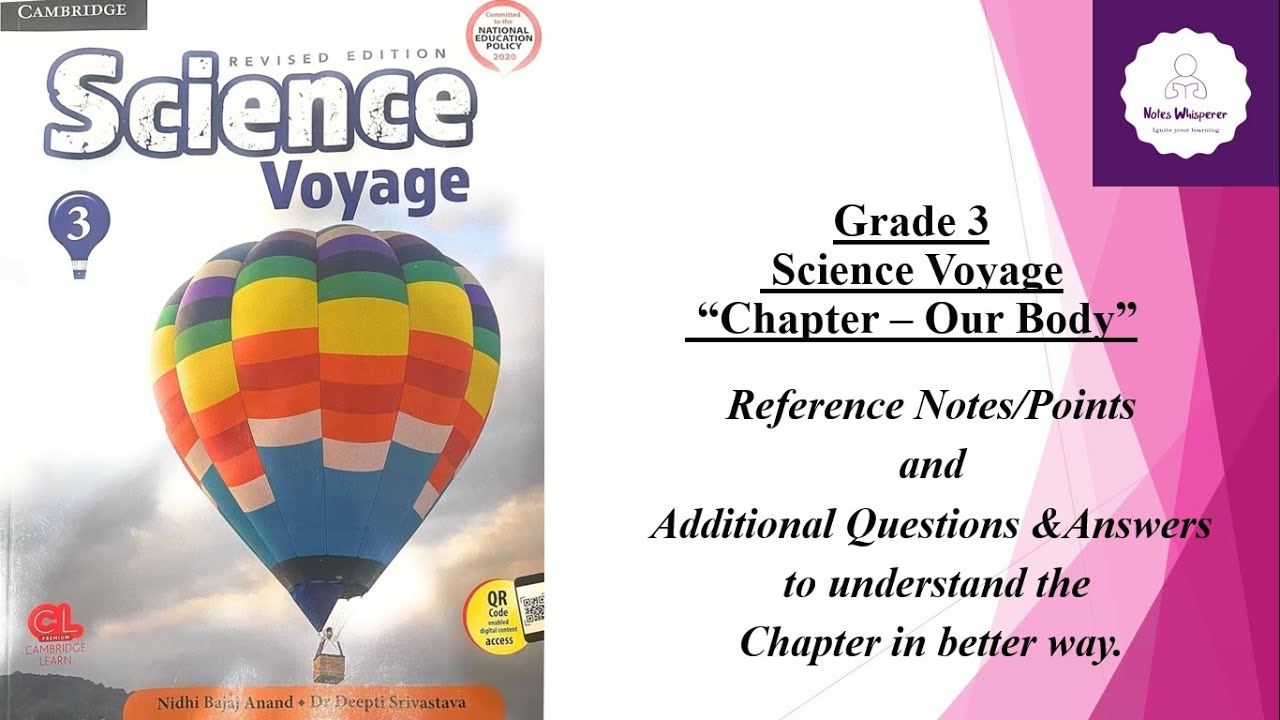 Chapter 5 - OUR BODY || REFERENCE GUIDE || SCIENCE VOYAGE || GRADE 3 ...