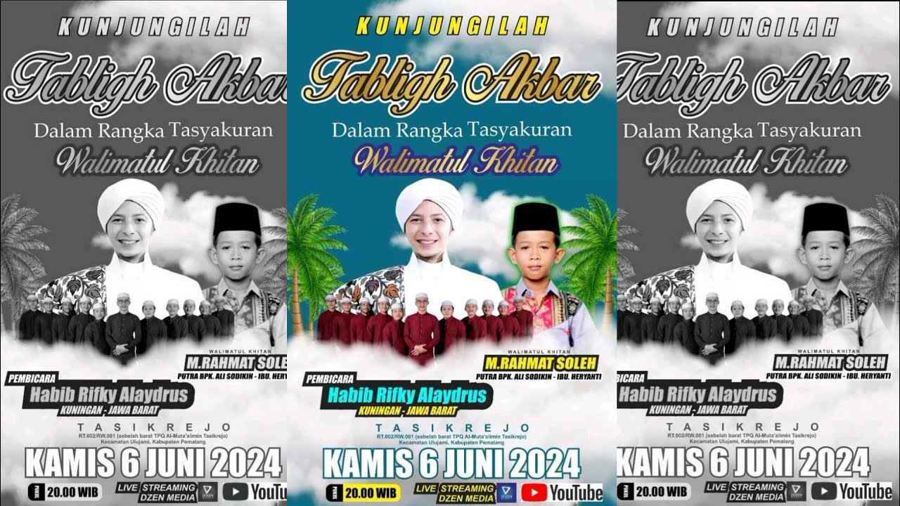 🔴LIVE TABLIGH AKBAR BERSAMA HABIB RIFKY ALAYDRUS KHITANAN "M.RAHMAT SOLEH" DESA TASIKREJO 06-06 ...