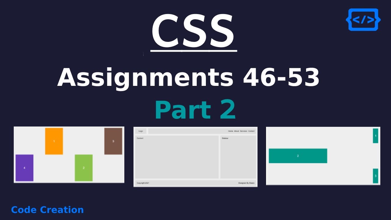 Elzero CSS|حل تكليفات موقع الزيرو 46-53-Part 2 التطبيق على Flex وتصميم موقع بالـ Flex فقط - YouTube