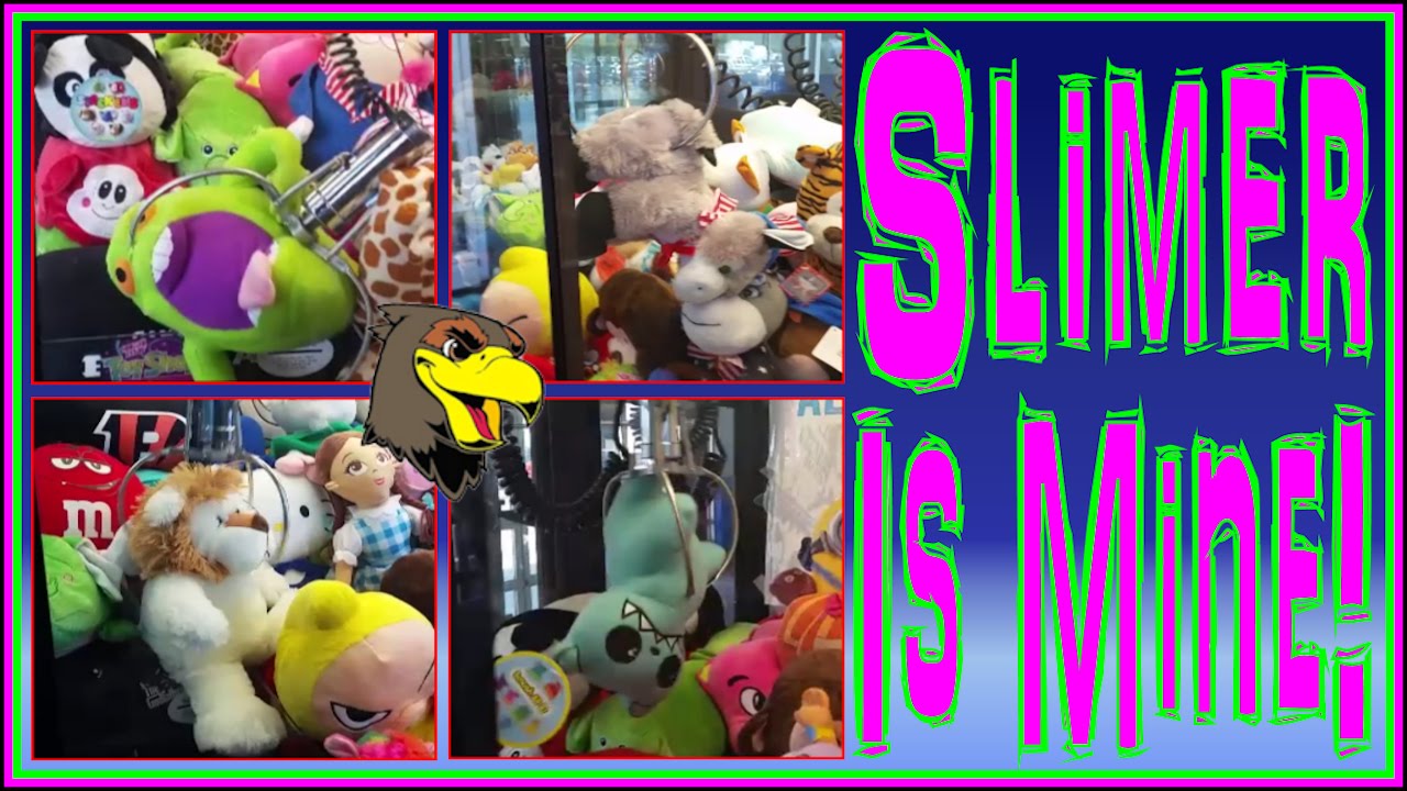 👑 WINNING GHOST BUSTERS SLIMER at the CLAW MACHINE Crane Machines PRIZE ...