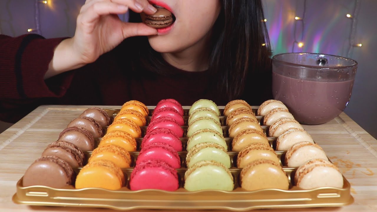 ASMR Assorted Macarons Tasting | Mukbang - YouTube