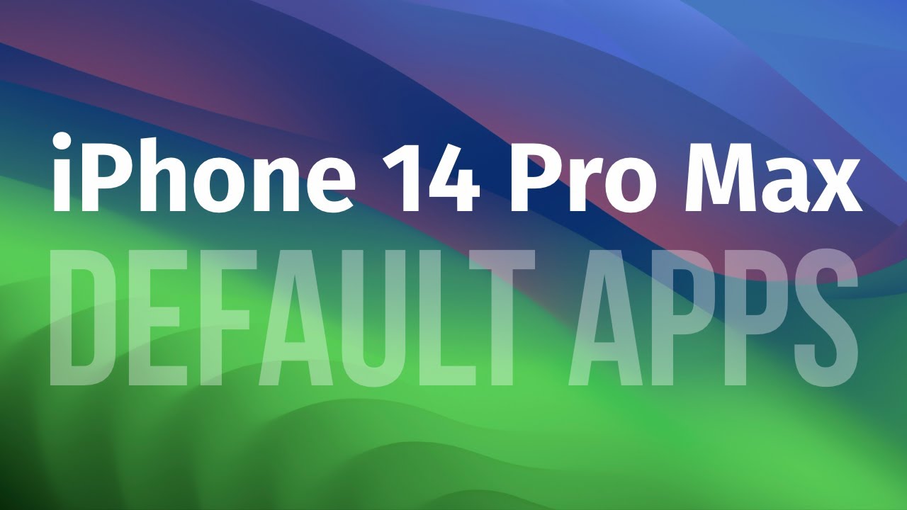 Preinstalled Apps on iPhone 14 Pro Max | iPhone 14 Pro Default Apps ...