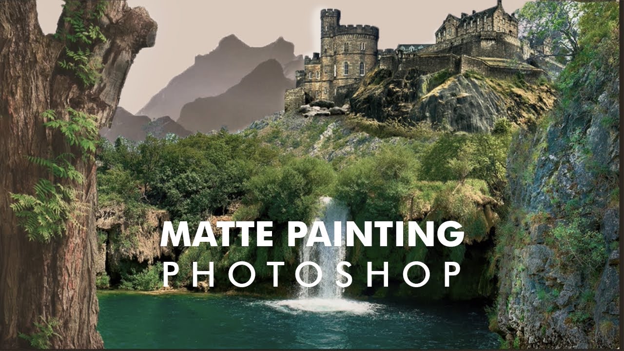 Matte Painting in Photoshop - Adobe Photoshop Tutorial for beginners # ...