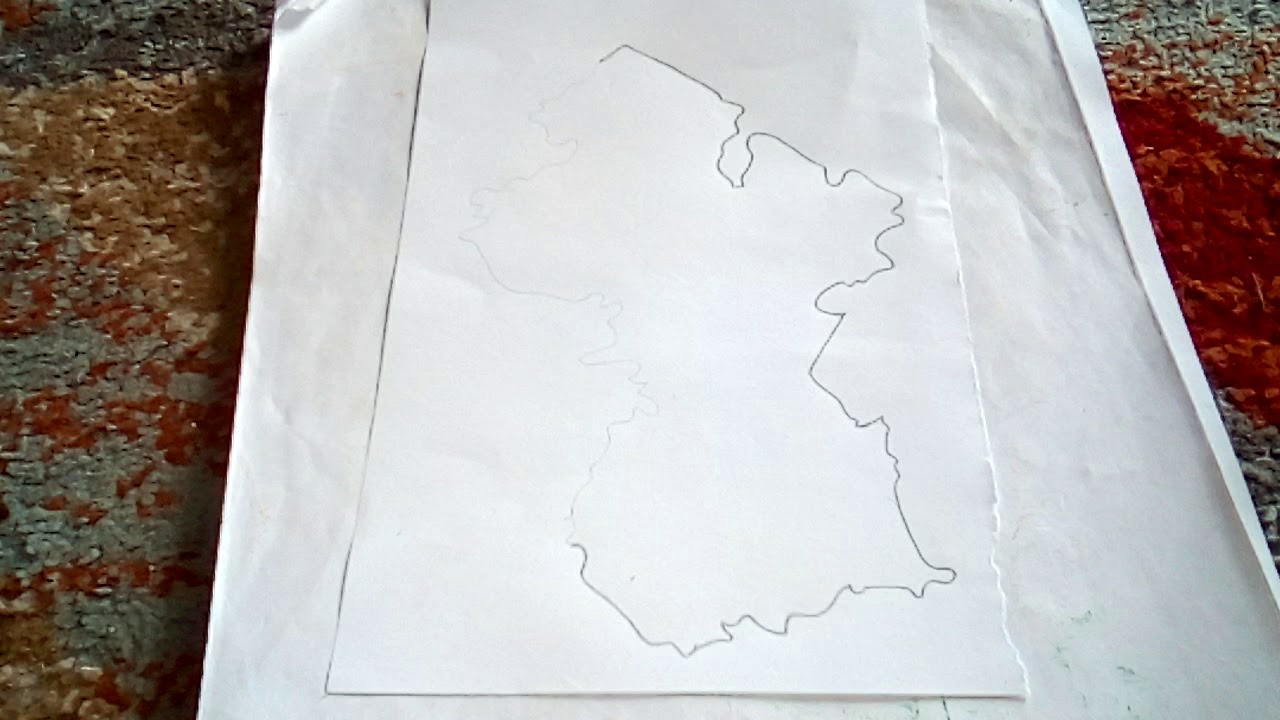 How to Draw the map of Guyana step by step. - YouTube