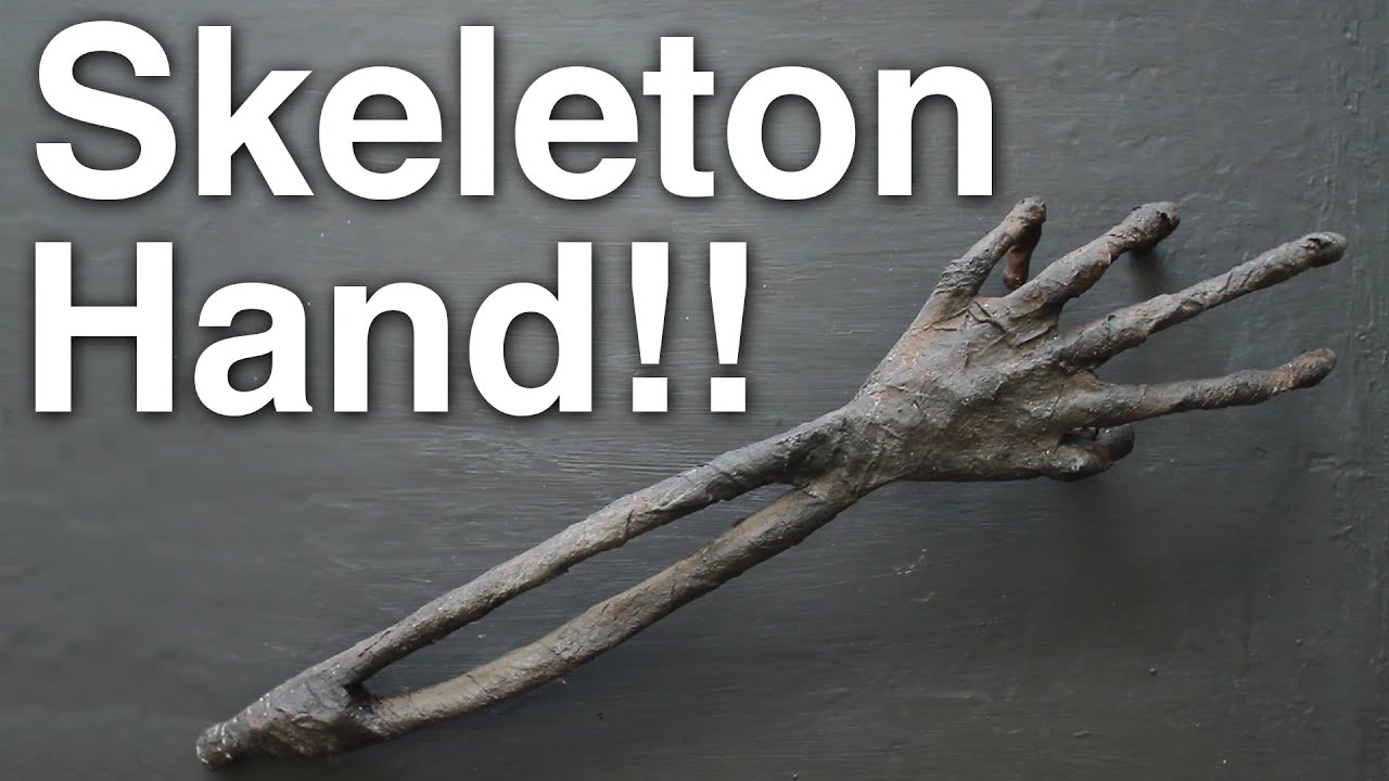 Paper Mache Skeleton Hand!! + Giveaway!! [CLOSED] - YouTube