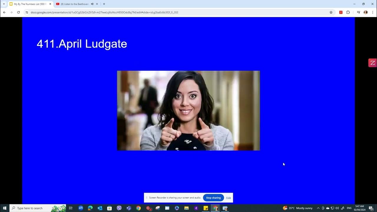 My By The Numbers List (500 People) (Part 1) - YouTube