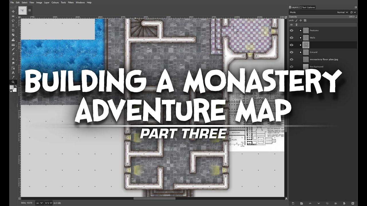 Livestream - Building a Monastery Adventure Map (Part three) - YouTube