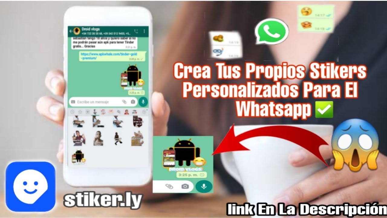 Como Crear o Hacer STIKERS Personalizados En Whatsapp |¡Stiker.ly Como ...