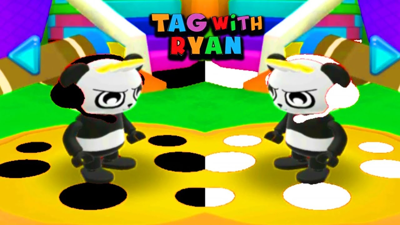 Tag With Ryan Combo Panda Black And White Headphones In The Mirror ...